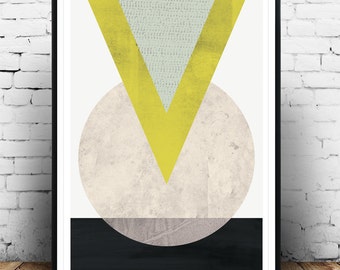 Unique abstract poster related items | Etsy