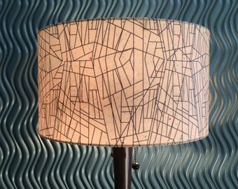 Mid Century Modern Style Fiberglass Lamp Shade 128.0