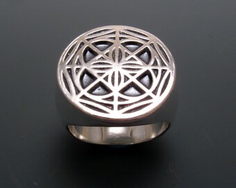 Universal Pattern American Kenpo Karate Pendant in Sterling