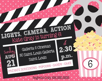 Movie Camera Lights Camera Action Vinyl Decal Vinyl