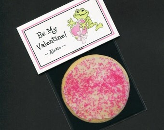 Frog Valentine Treat Bags Valentine Frog Toppers Frog Small