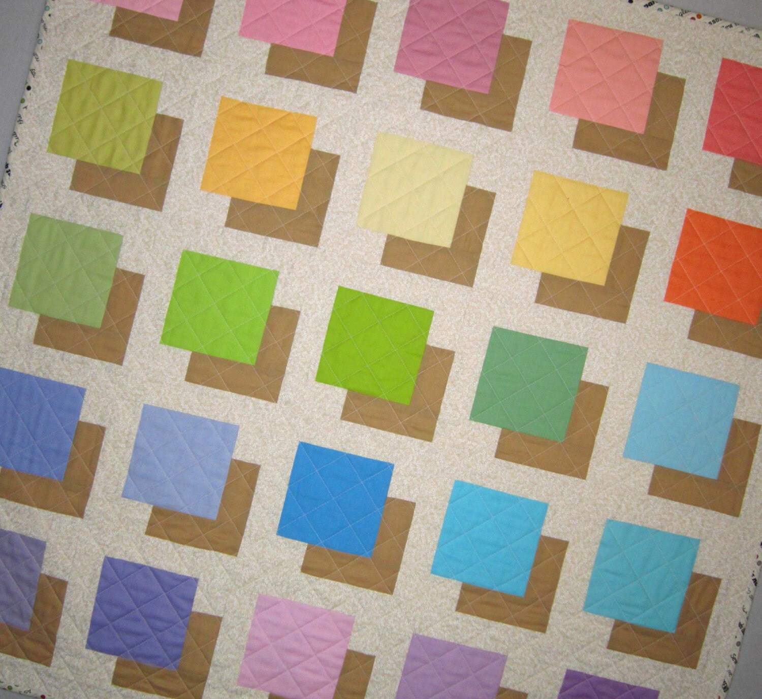 COLOR BLOCK Quilt Pattern to make this by carolinasquirrell