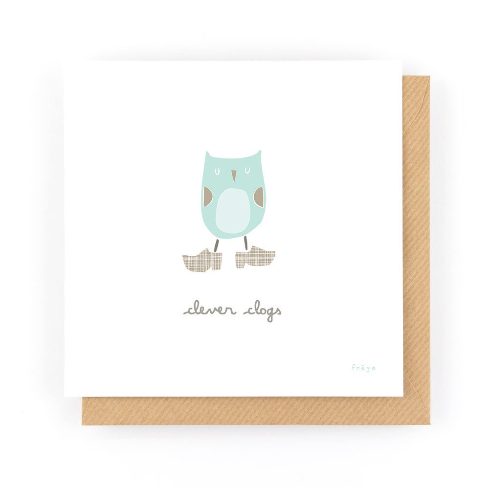 Clever Clogs Greeting Card 1 47c