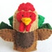 Rooster rooster puppet rooster finger puppet rooster felt