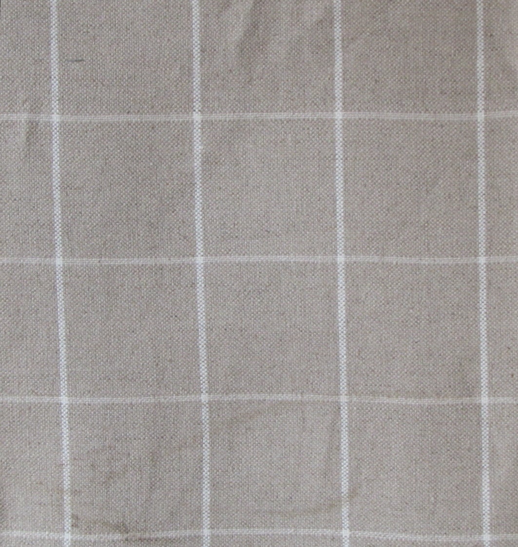 LINEN window pane plaid French Laundry designer multipurpose