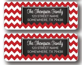 Chevron Return Address Labels