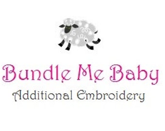 PERSONALIZED name embroidery now available by BundleMeBaby