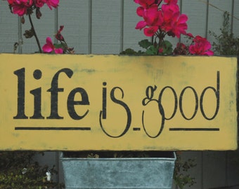 Popular items for life is good on Etsy