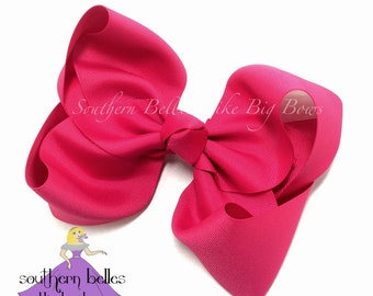 Dark pink bow | Etsy