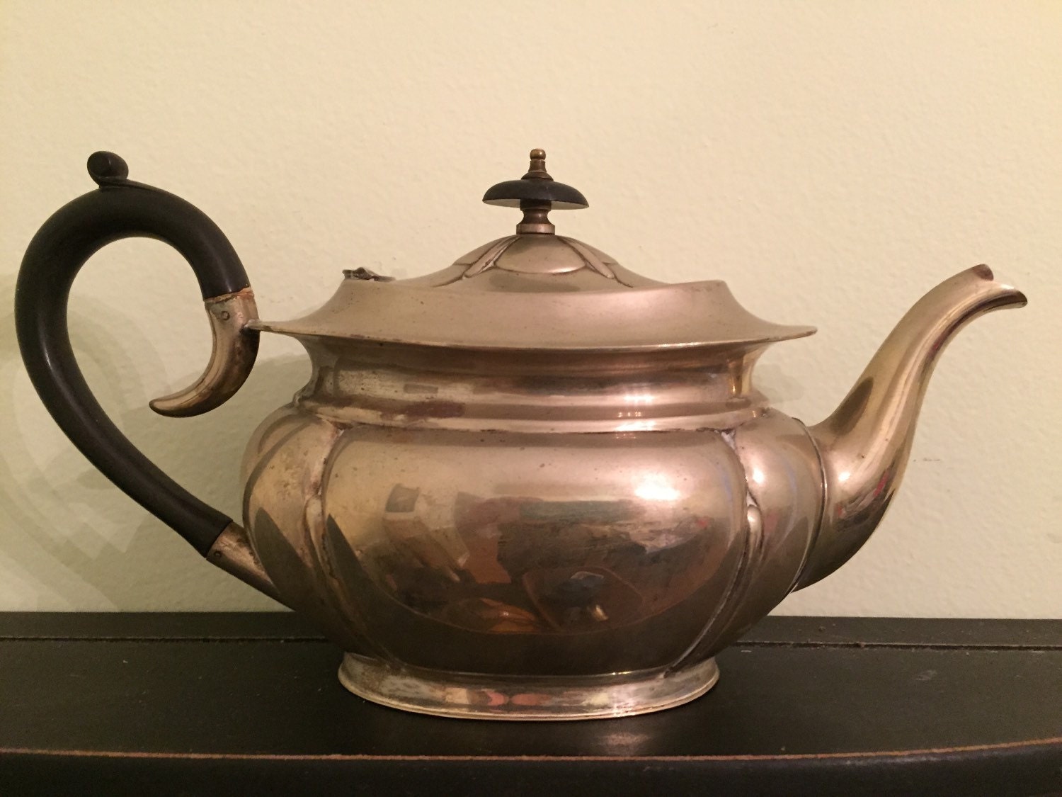 Antique Cheltenham And Co England Epns Silver Bakelite Handled Tea Pot ...