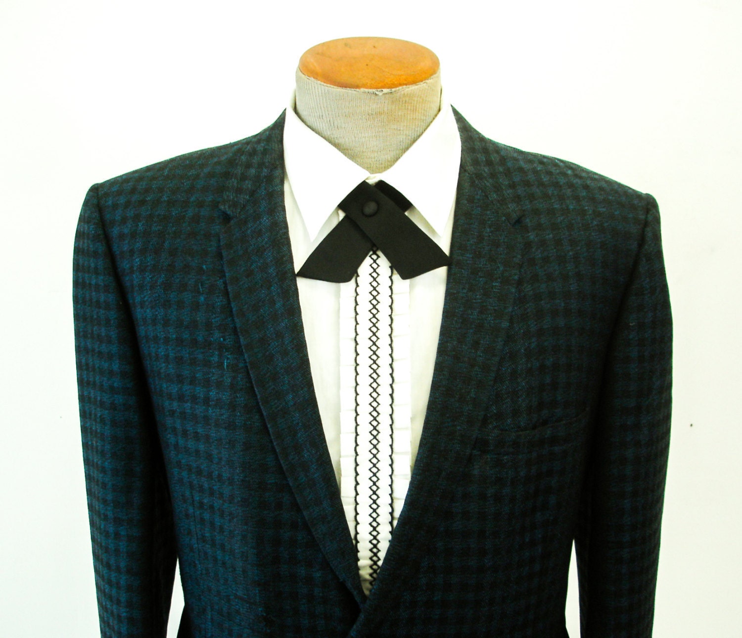 1960s Satin Continental Tie Mad Men Era Mid Century Modern Mens Vintage ...