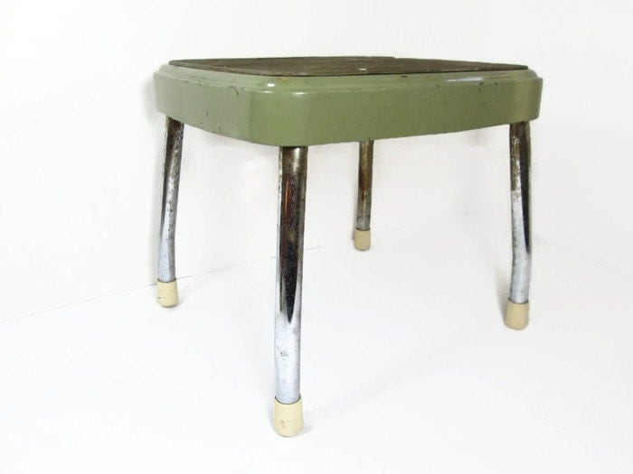 Vintage Metal Stool Green Cosco – Haute Juice