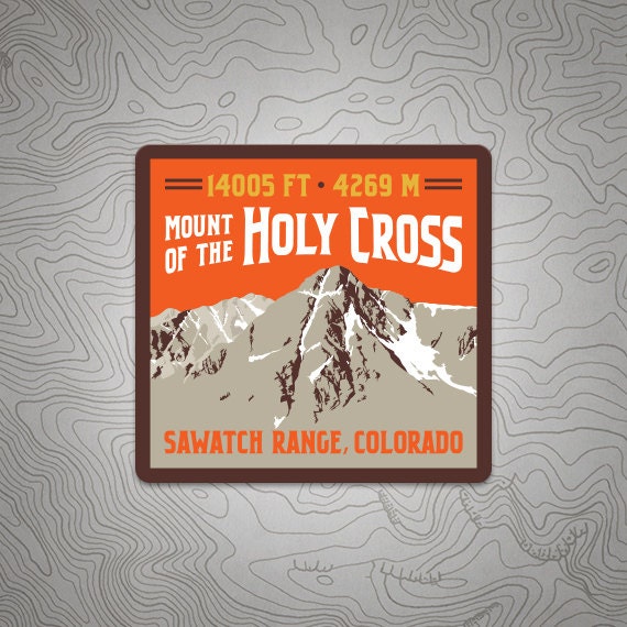 Mount of the Holy Cross Decal Sticker by ExpeditionCollect on Etsy
