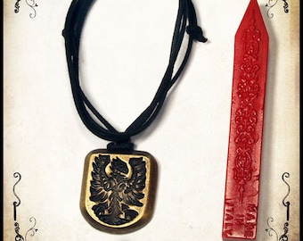 Medieval elven Nymphe necklace jewelry Handmade by Dracolite