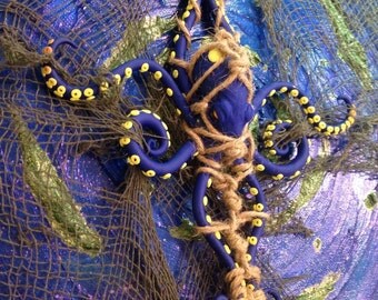 Captured- shibari octopus art