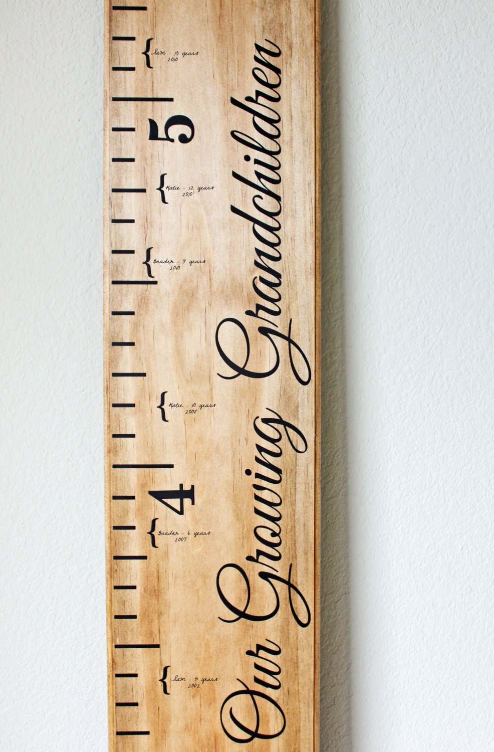 Height Markers for Growth Chart Ruler Vinyl Decal Mini