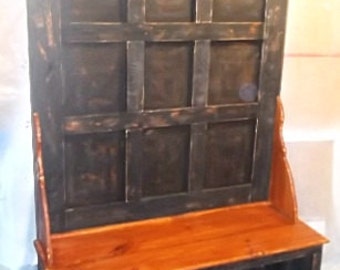 Rustic Entry Hall Tree Bench for Entryway or Mud Room