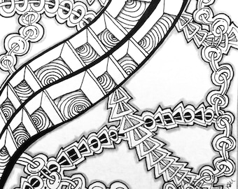 Original zentangle cards and coasters