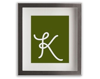 Popular items for swirly letter on Etsy