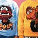 The Muppets knitting pattern for sweaters to fit child to