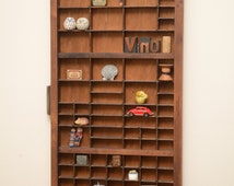 Brass Junction Wooden Letterpress Tray Antique Printers Shelf Vintage ...