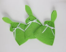 Unique green bunny rabbit related items | Etsy