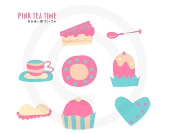 Popular items for tea set clipart on Etsy