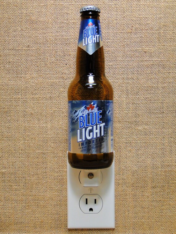 Labatt Blue Light 12oz. Glass Bottle Night Light