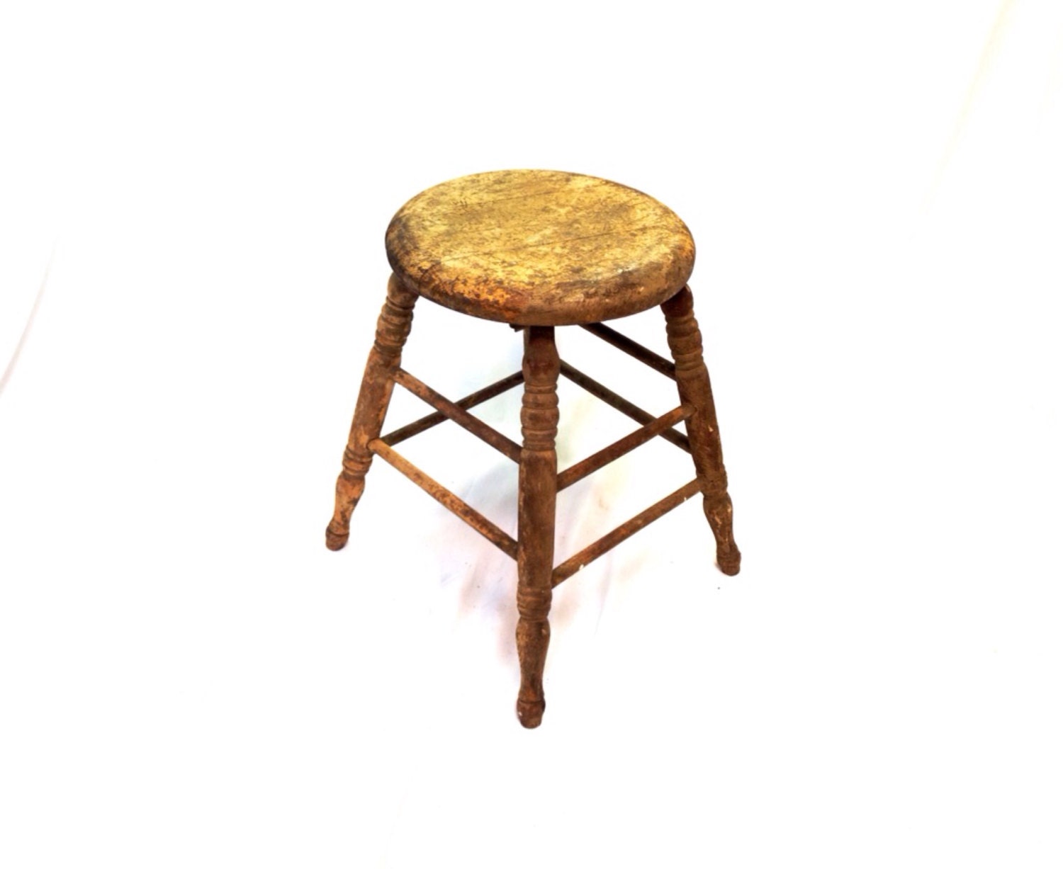 Vintage Country Shabby Chic Childs Preschool Wooden Rustic Stool ...