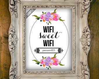 Popular items for wifi signs on Etsy