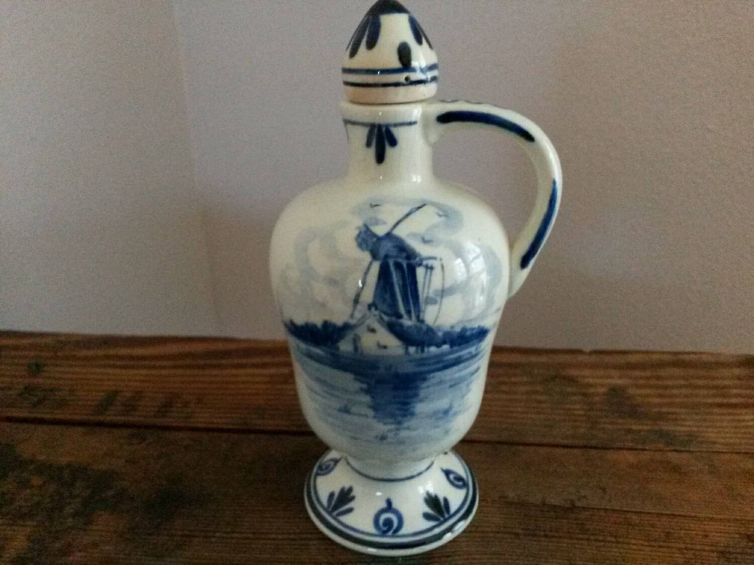 Delft Pottery P. Hoppe Mini Pitcher with Stopper Lid – Haute Juice