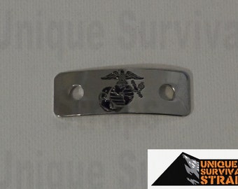 Curved Engraved USMC EGA in stainless steel. This Marine Corps charm is ...