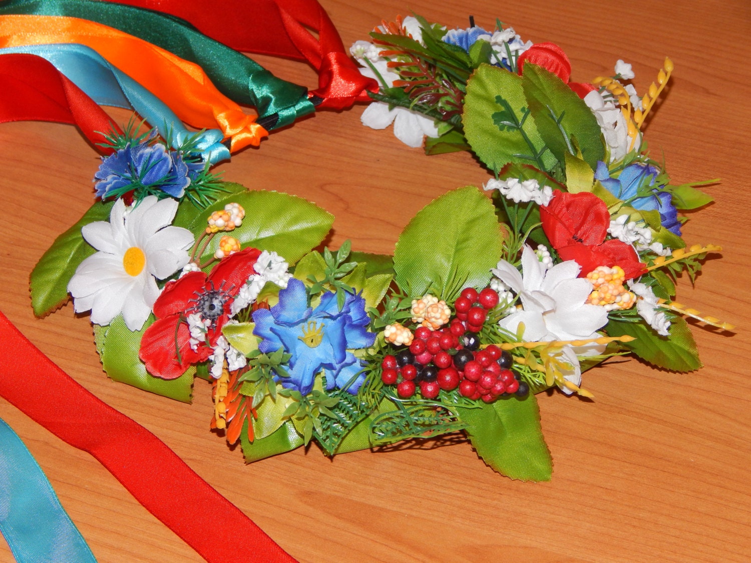 Ukrainian wreath. Ukrainian accessory. Hair decoration. Wreath