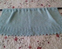 Sea Foam Green Lacy Valance