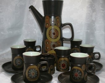 Popular items for 1970s coffee set on Etsy