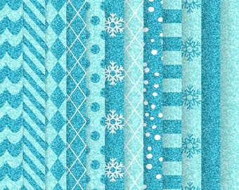 Popular items for frozen digital paper on Etsy