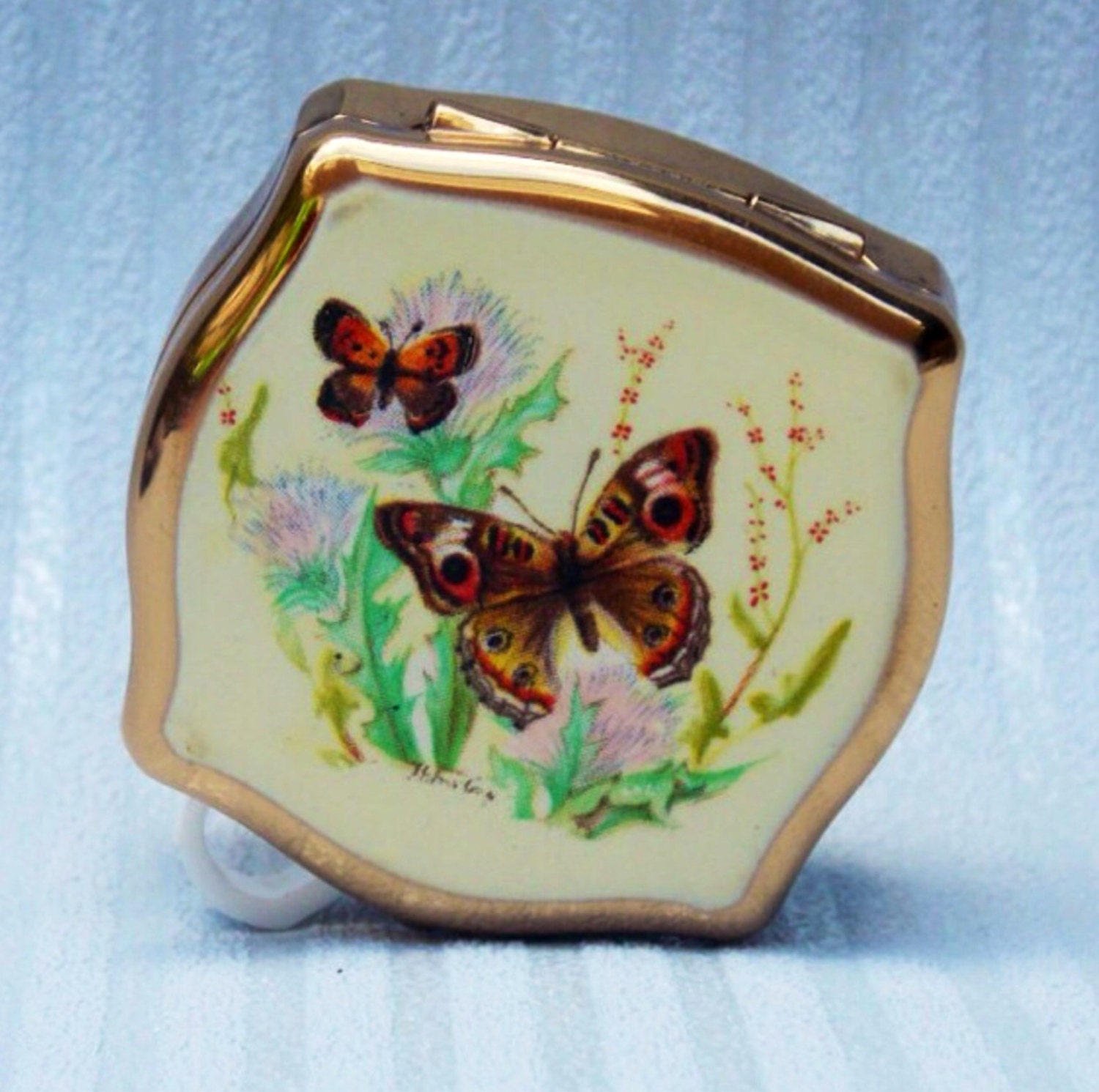 Pill Box, Stratton Pill Box, Stratton Mini Box, Stratton, Vintage Pill ...