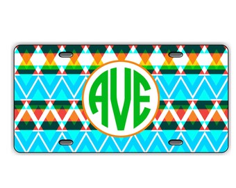 Aztec license plate | Etsy