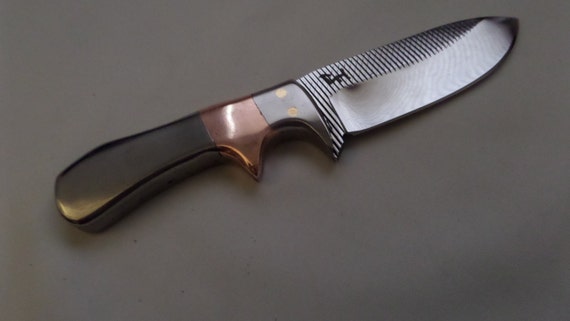 Items similar to Custom Made Rasp File Knife with Solid Metal Handle ...