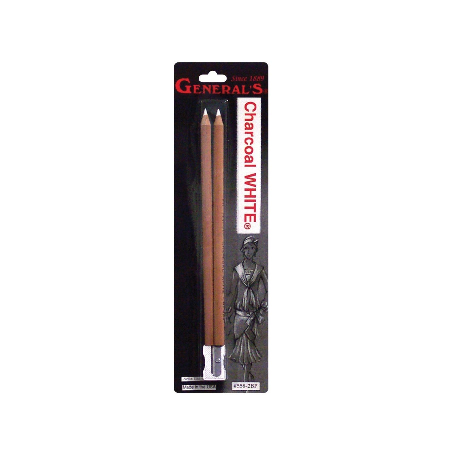 2 White Charcoal Pencils Sketch Kit Sketching Pencils Set