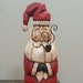 Sitting Santa Primitive Folk Art Woodcarving