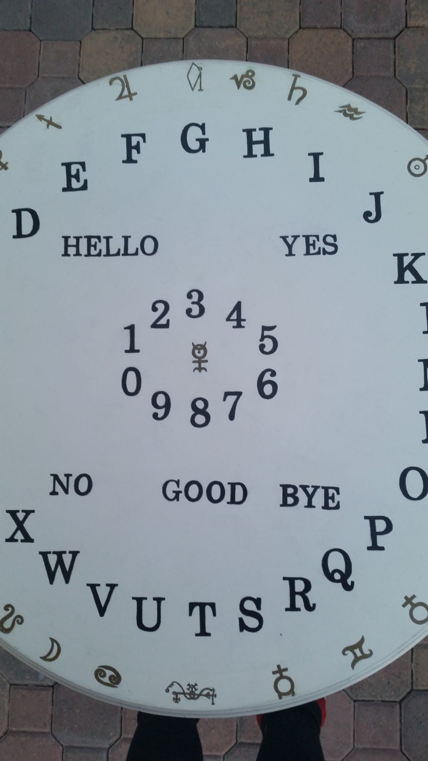 Vintage Handmade Scrying Table Ouija Table Cast Iron Table Shabby Chic ...