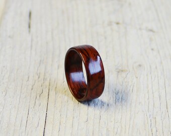 Wood wedding band | Etsy