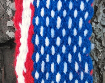 Sash garter dance set Native American fingerwoven style