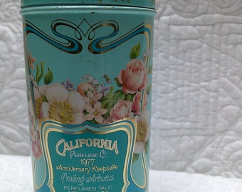 Talcum powder tin | Etsy