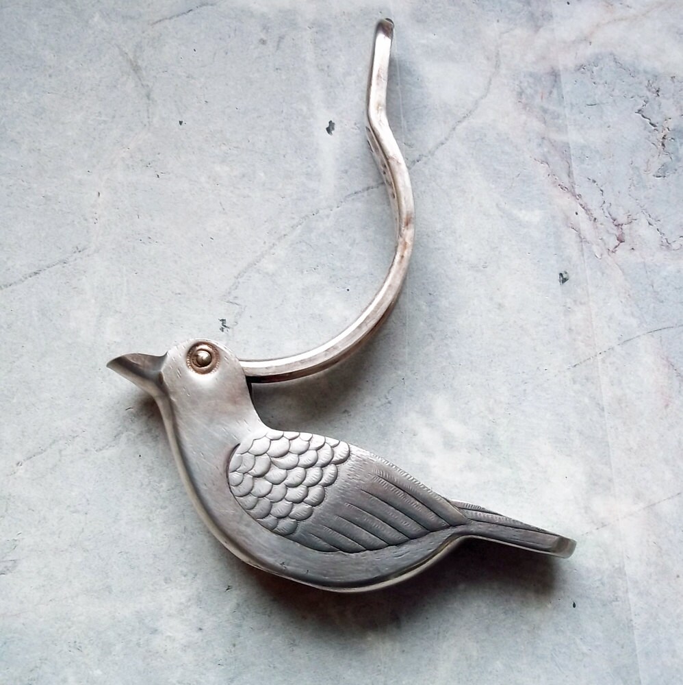Vintage Mussbach Silverplate German Lemon Juicer Bird-Shaped
