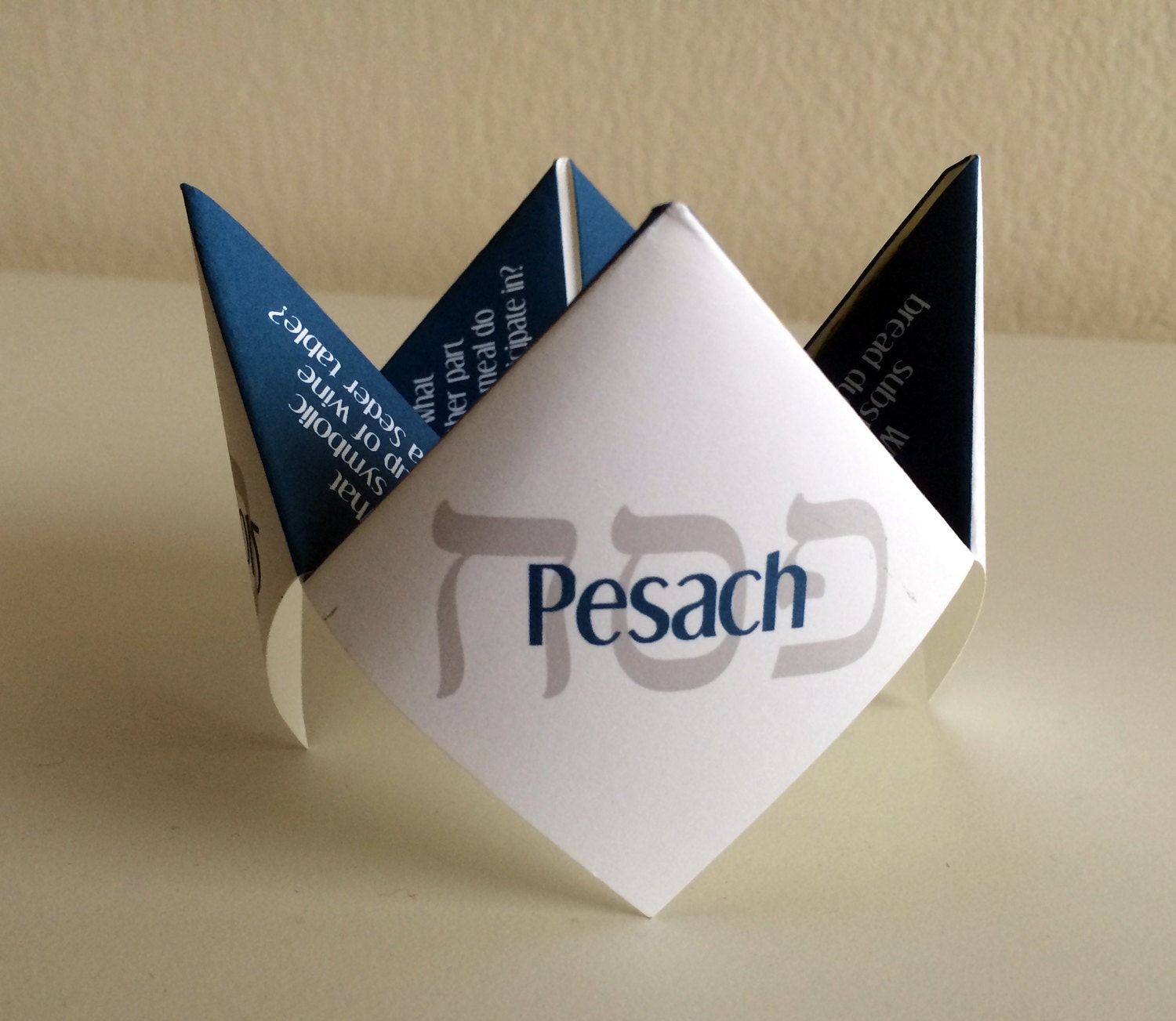 Passover Cootie Catcher Passover Pesach Card Decoration