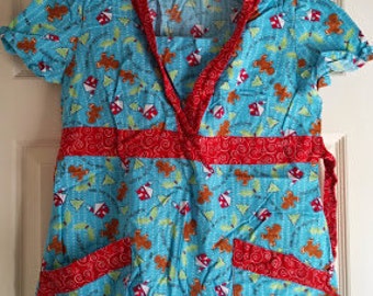 Items similar to Stylish Nursing Medical Scrub (Ready to ship in LARGE ...