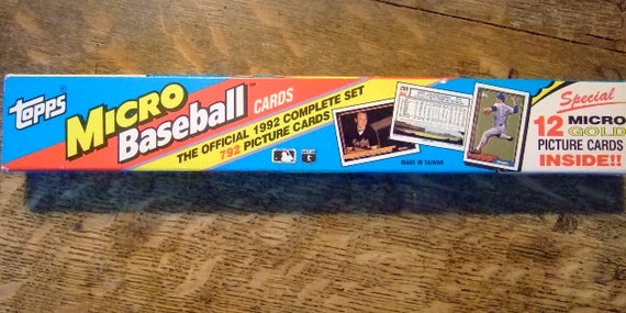 Vintage 1992 Topps Complete Set of Micro Baseball Cards Cal