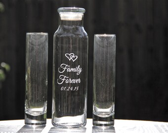3 Mason Jars Sand Ceremony Unity Jars Mason by EtchedExpressions